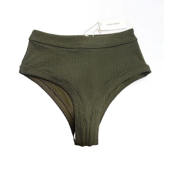 ELCE | Swim | Elce Swim Essential High Waisted Bottom In Olive Size S ...